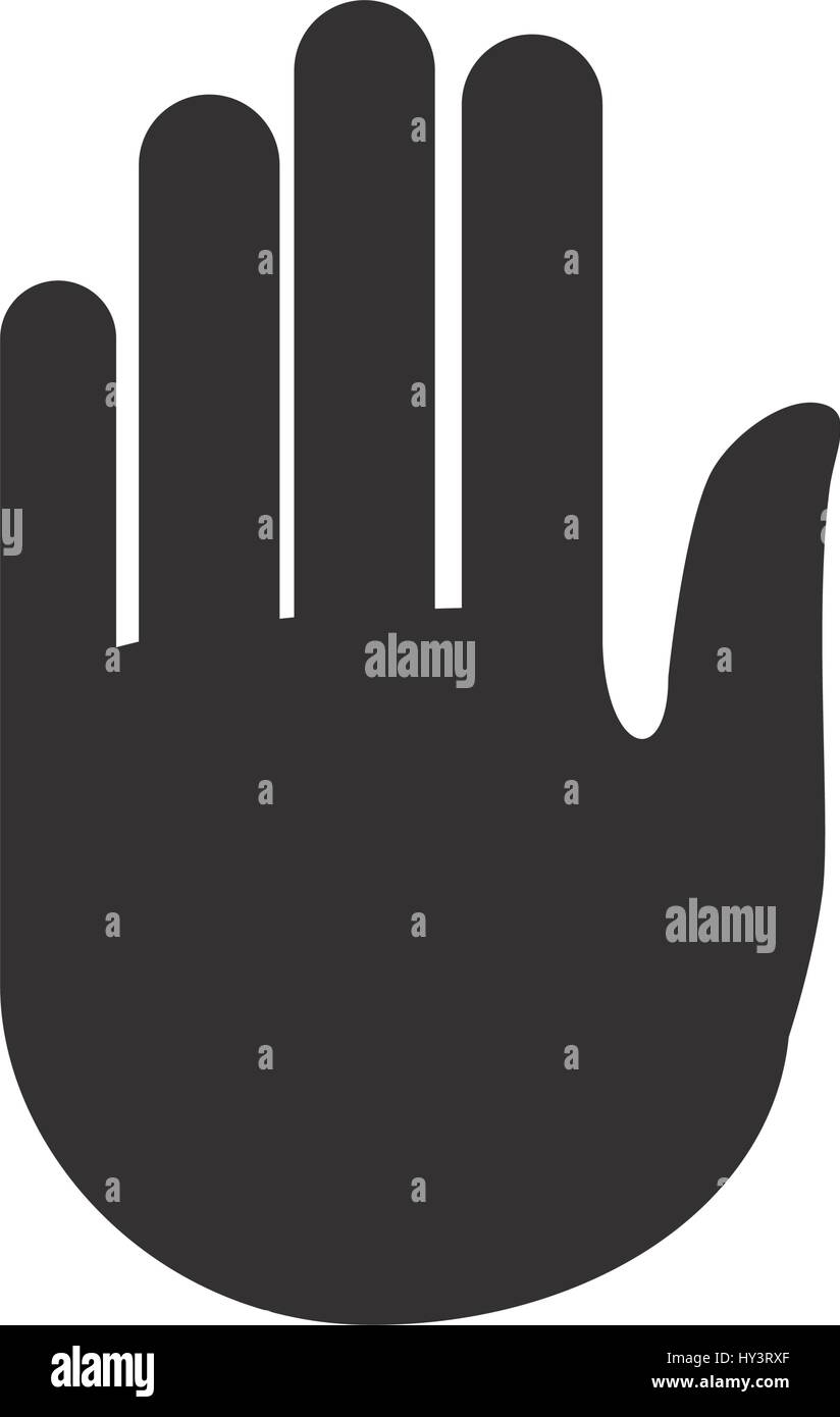Hand Hand Symbol Piktogramm Symbol Vektorgrafik Stock-Vektorgrafik - Alamy