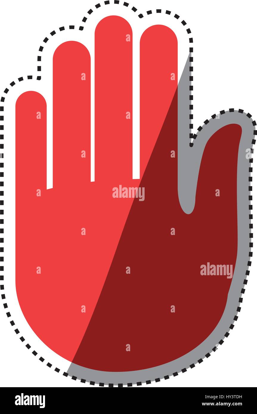 Hand Hand Symbol Piktogramm Symbol Vektorgrafik Stock-Vektorgrafik - Alamy