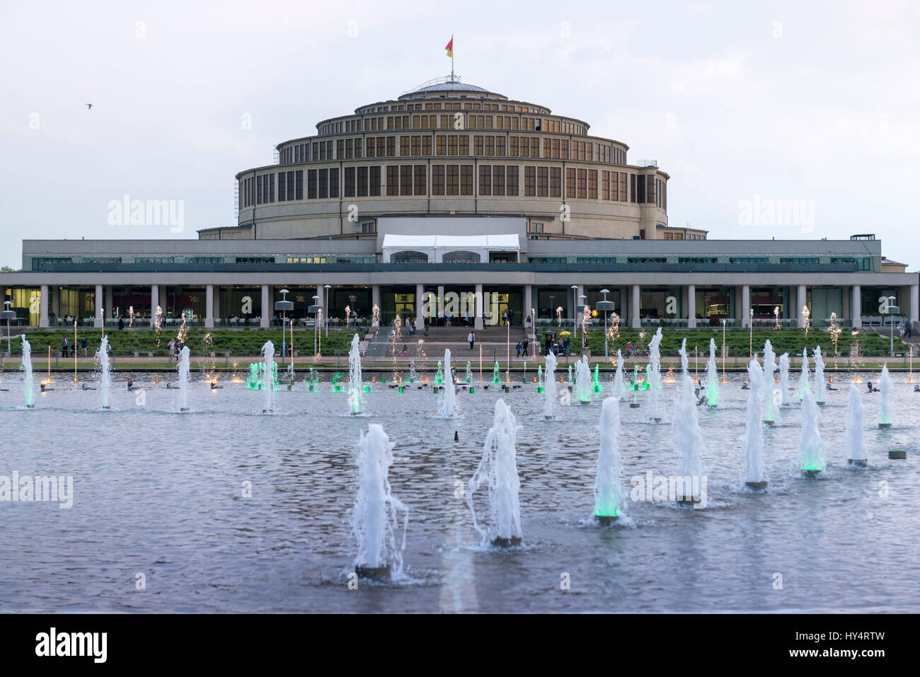 Polen, Wroclaw, Breslau, die Jahrhunderthalle Breslau 1911-1913 von ...