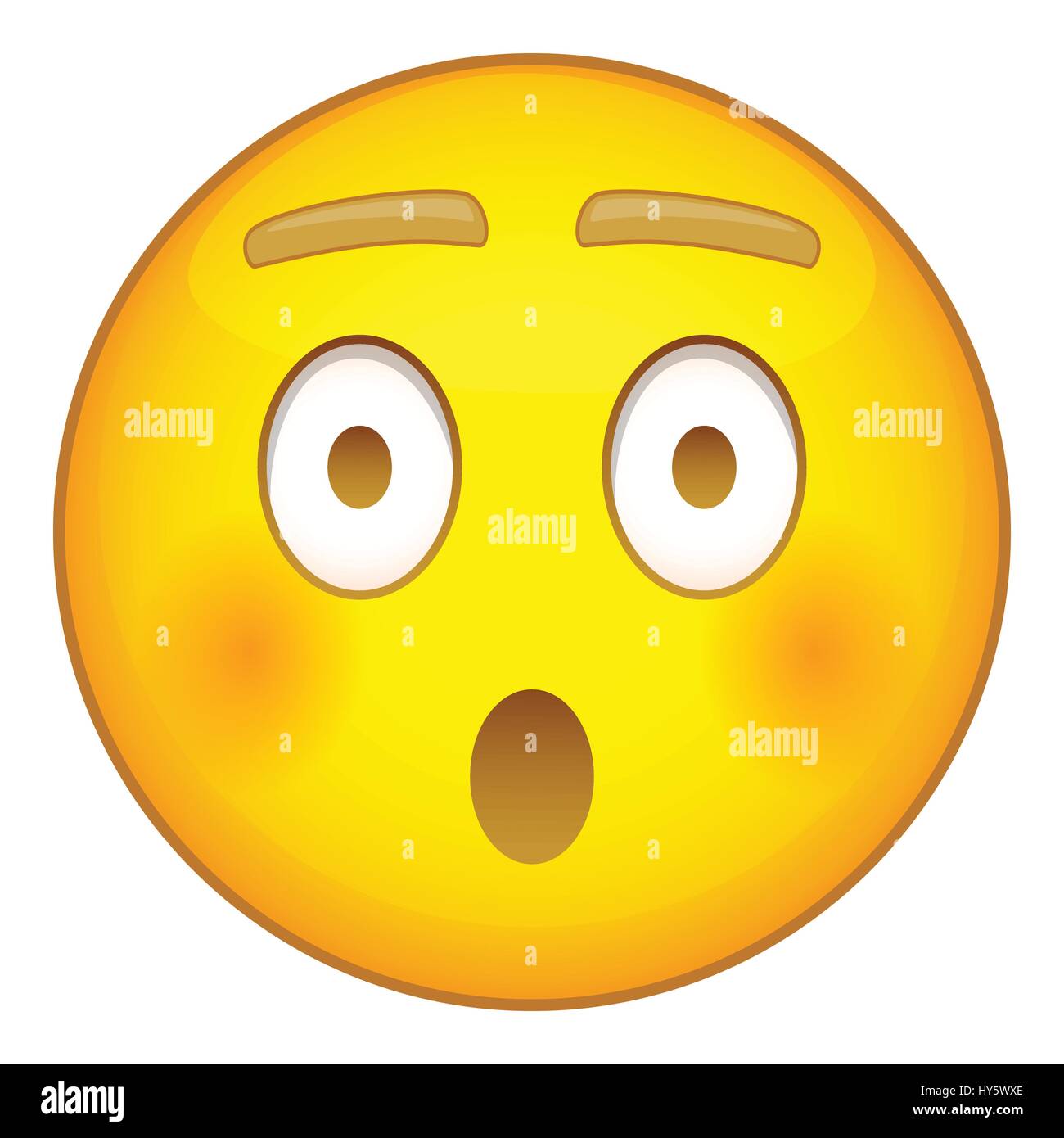 Smiley Emoticon Facial Expression Wonder Stockfotos und -bilder Kaufen ...