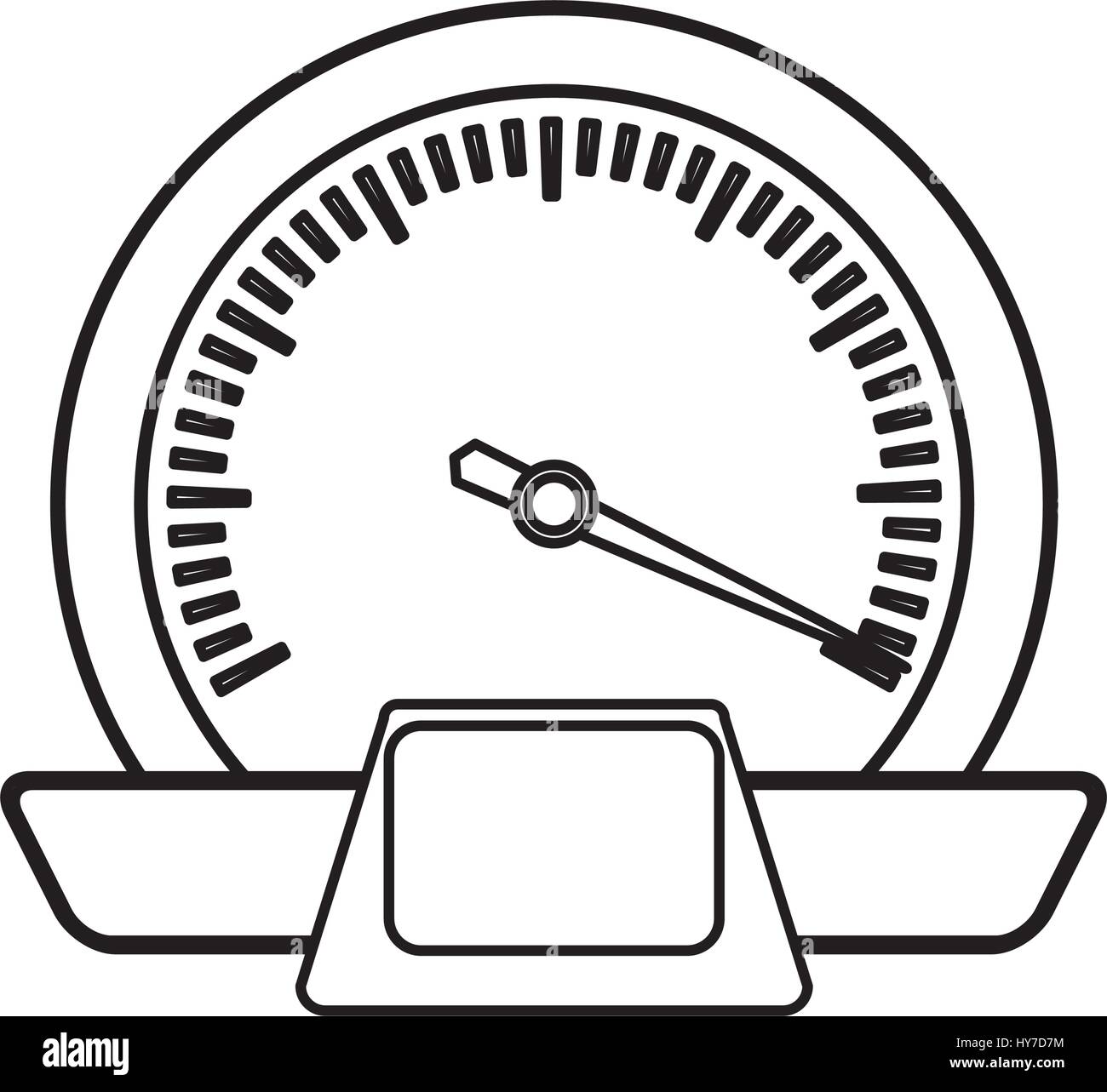 Tacho macht Auto Symbol Vektor Illustration Grafik-design Stock ...