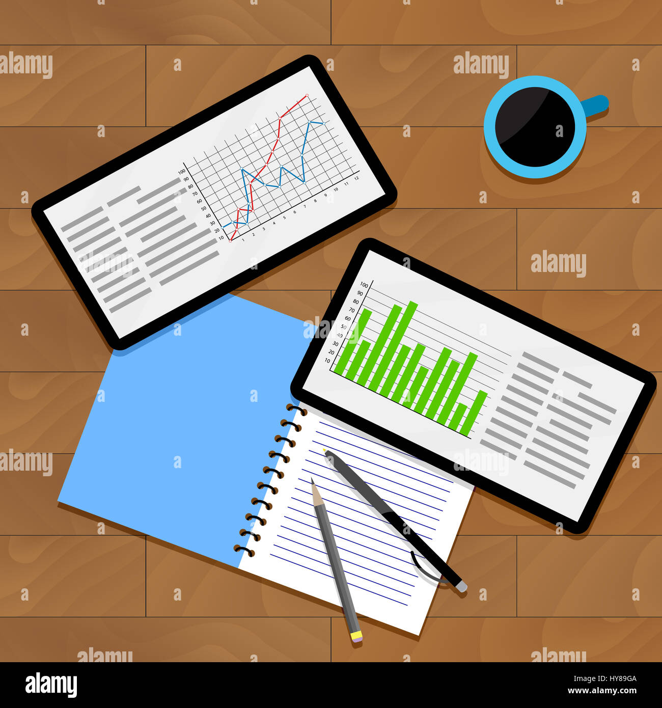 Infografiken und Statistiken. Analyse-Statistik-Diagramm, Infograph ...