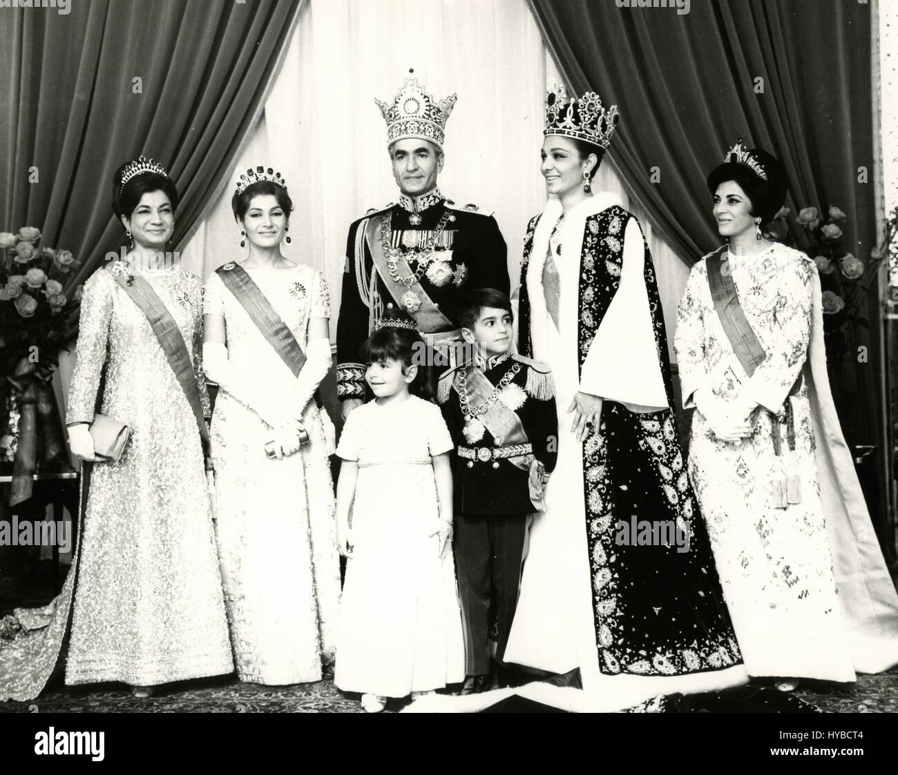 Schah Mohammad Reza Pahlavi und der iranischen Königsfamilie, Teheran ...