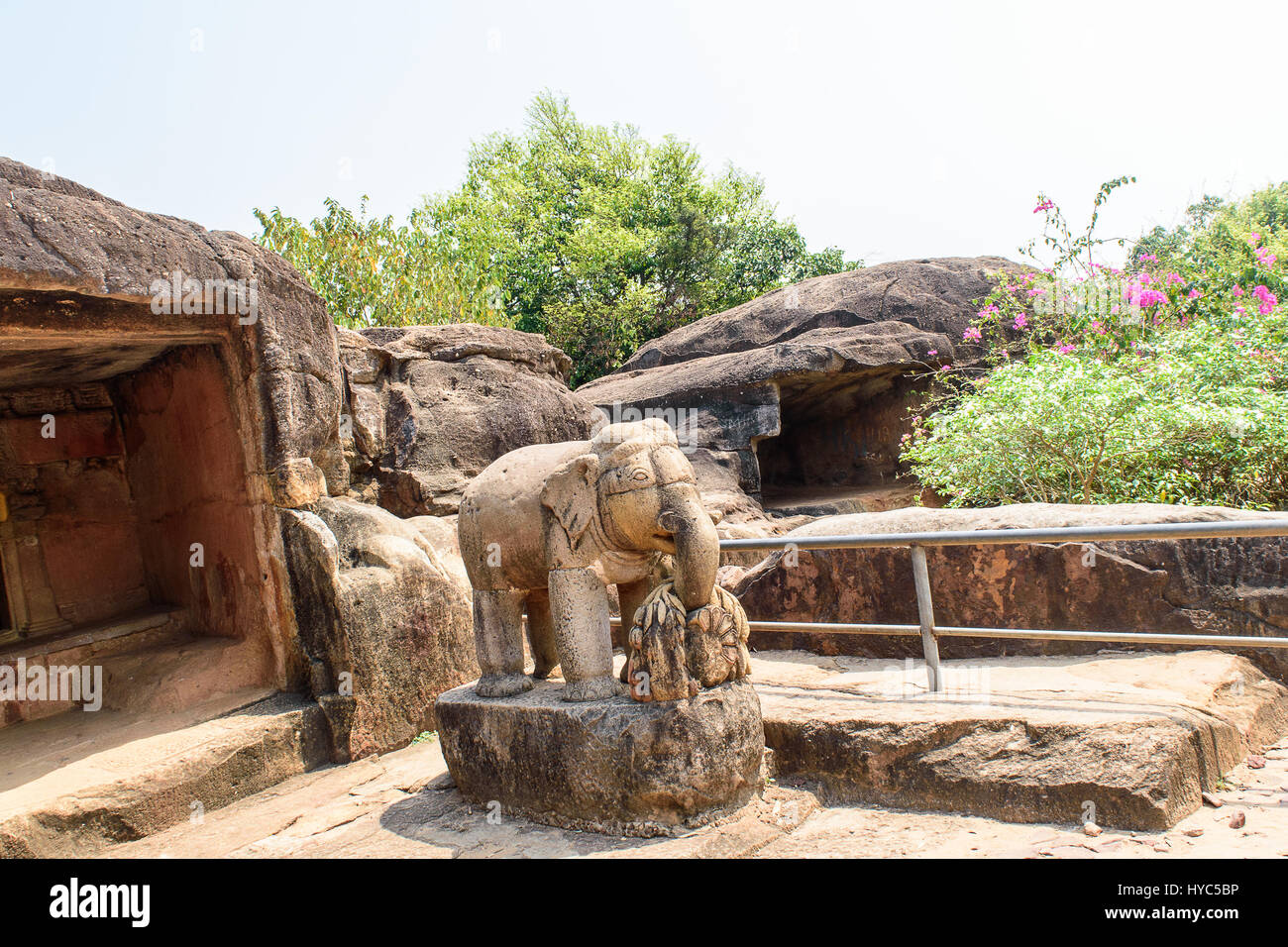 Steinbildhauen an der Wand der Tempel in Bhubaneswar.India.This ist vor ...