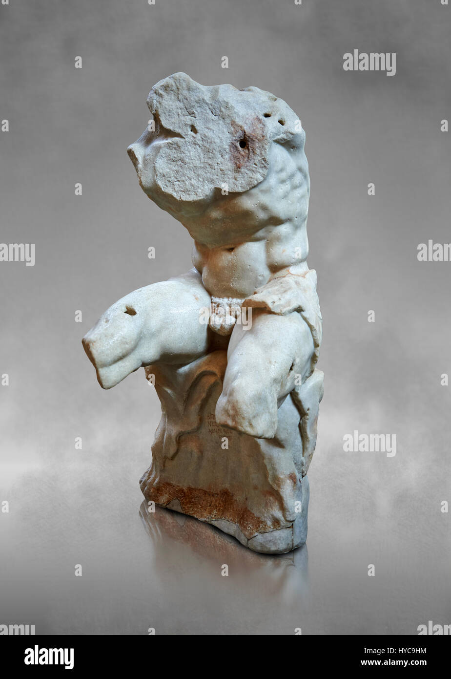 Der berühmte griechische Statue bekannt als "The Belvedere Torso ...