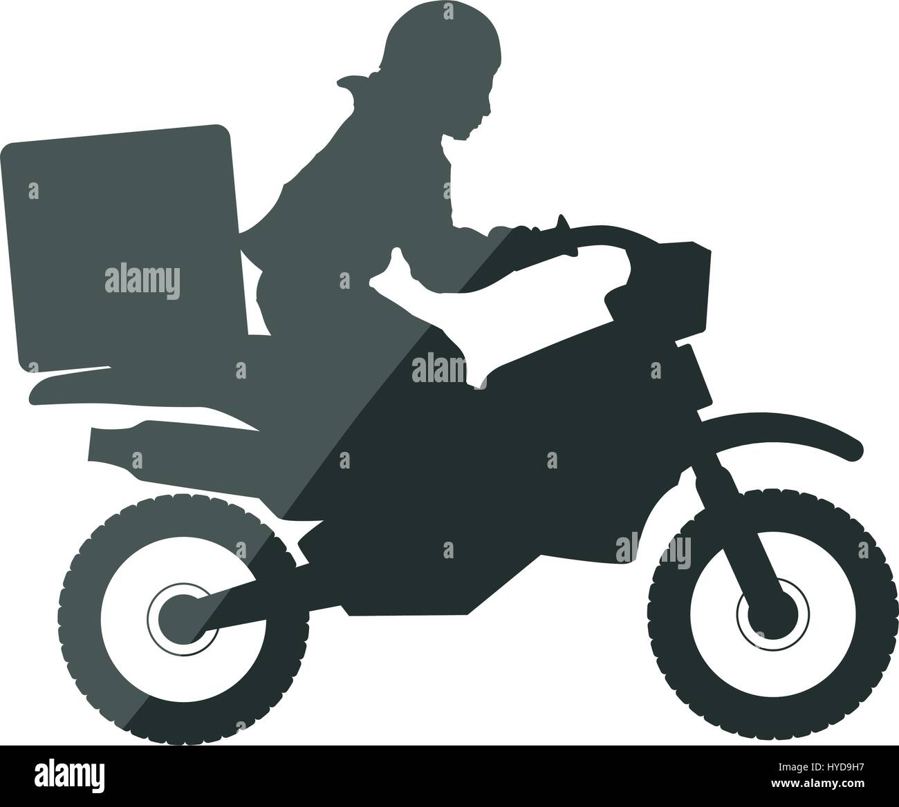 Enduro Motorrad Silhouette Symbol Vektor Illustration Grafikdesign ...