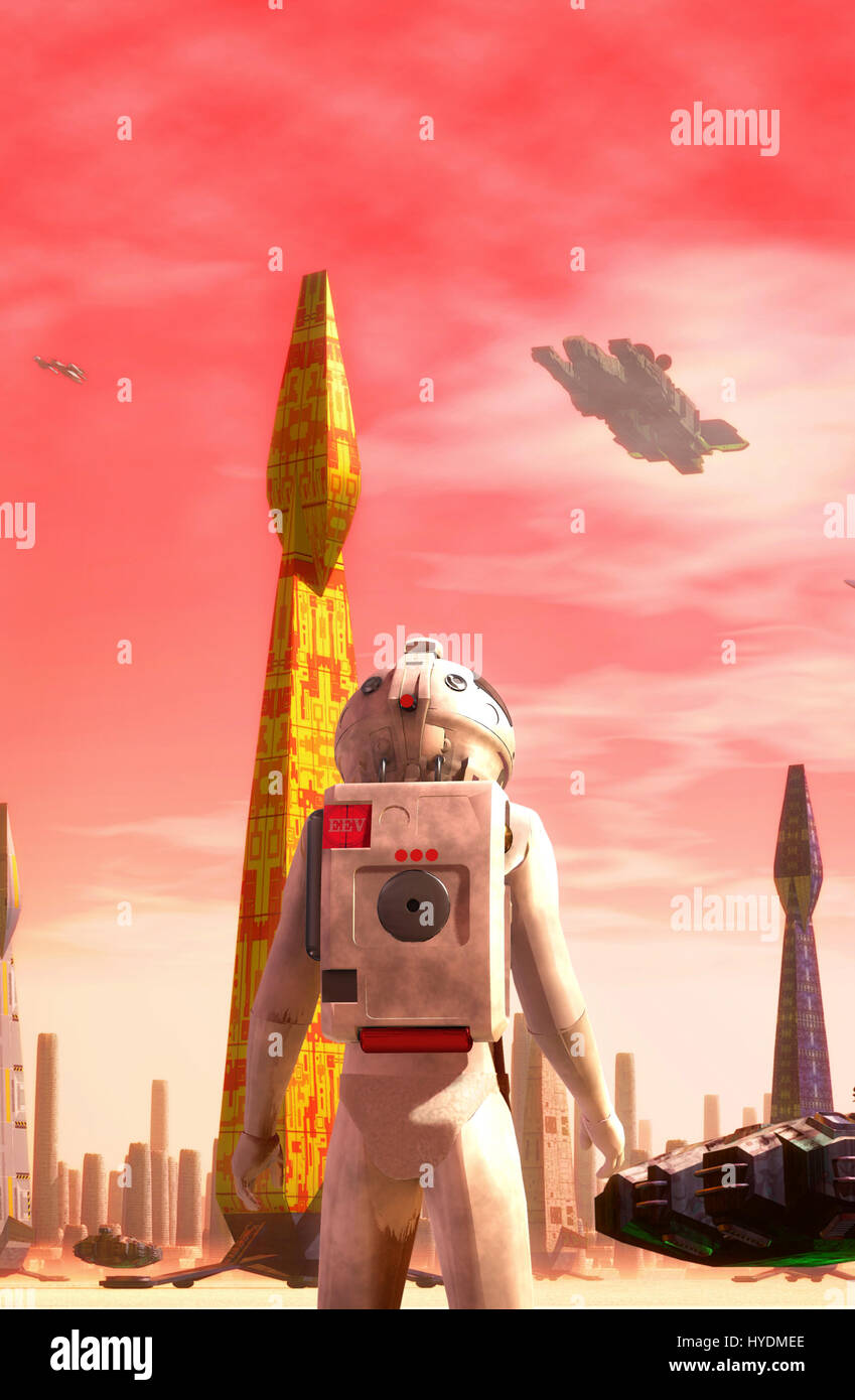 Spaceship captain 3d render science -Fotos und -Bildmaterial in hoher ...