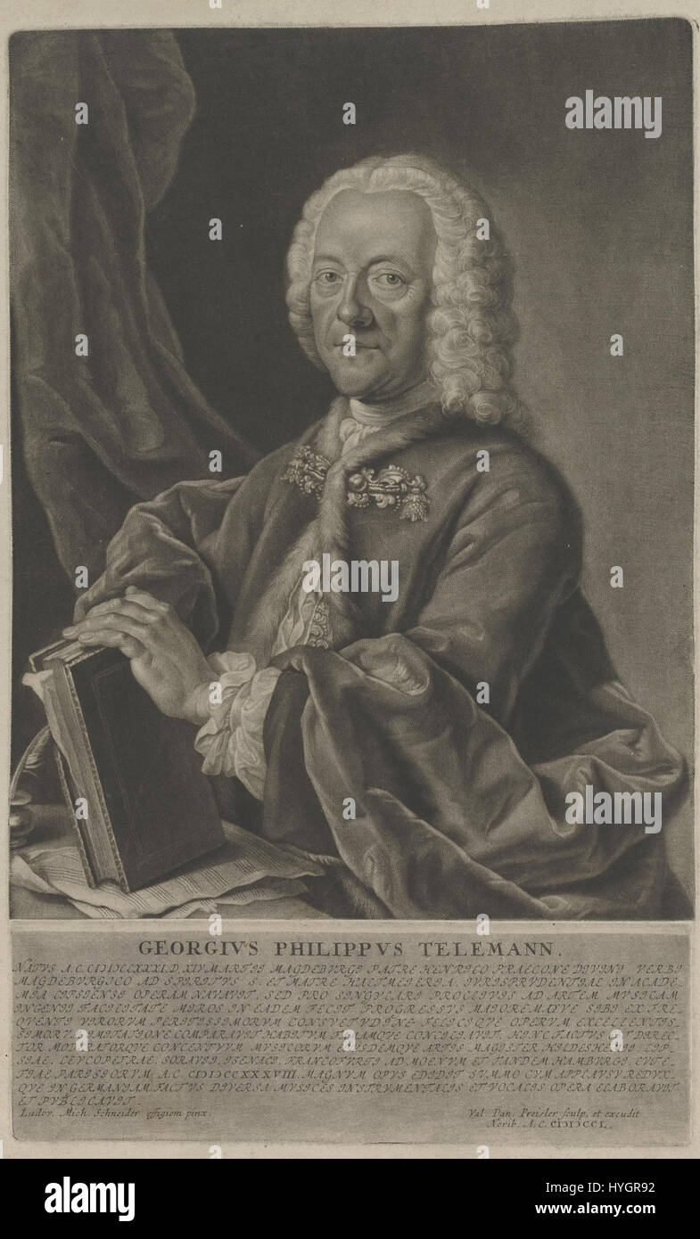 Georg philipp telemann -Fotos und -Bildmaterial in hoher Auflösung – Alamy