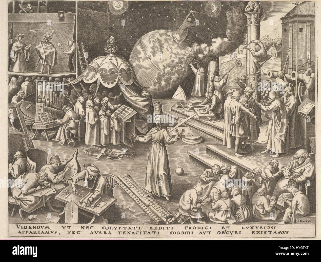 Pieter Bruegel der ältere die sieben Tugenden Temperance, 1560 ...