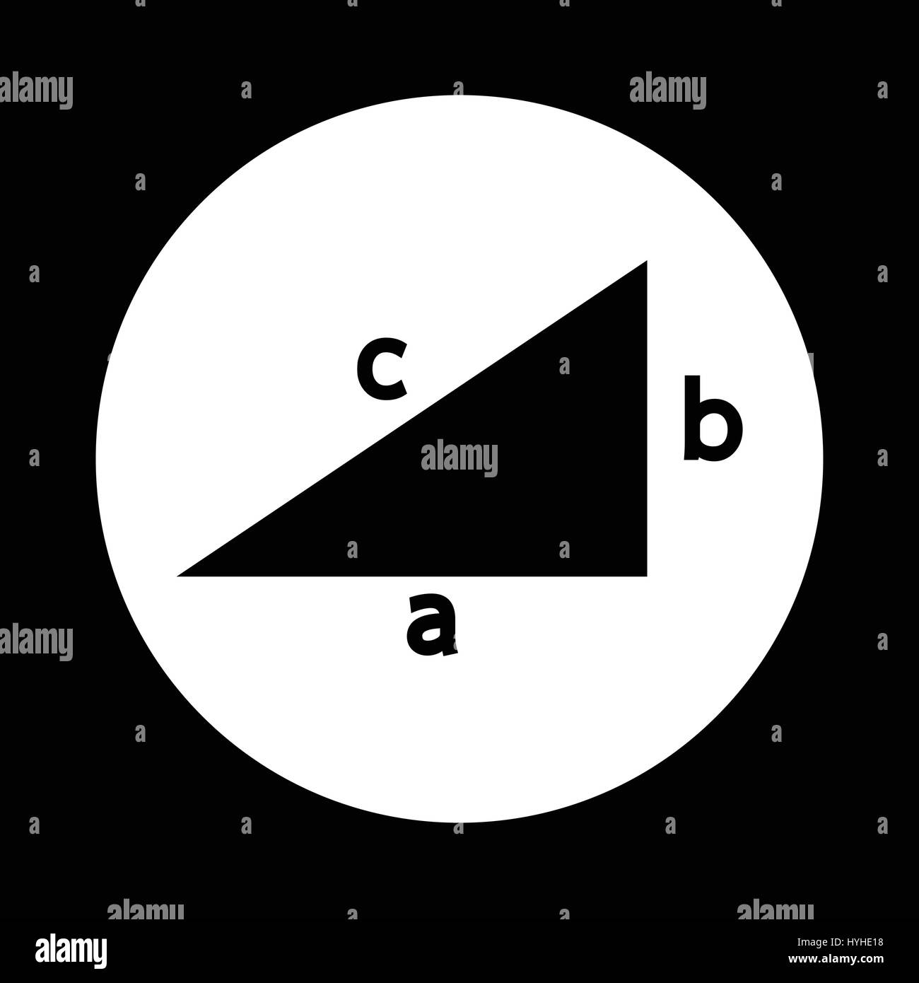 Pythagorass theorem Stock-Vektorgrafiken kaufen - Alamy