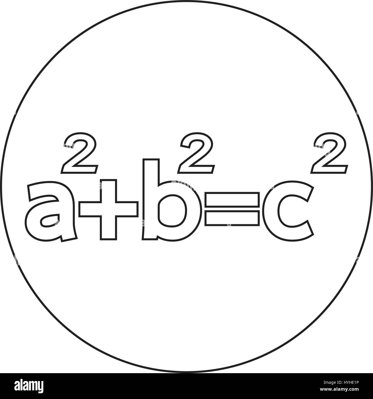 Pythagorass theorem Stock-Vektorgrafiken kaufen - Alamy