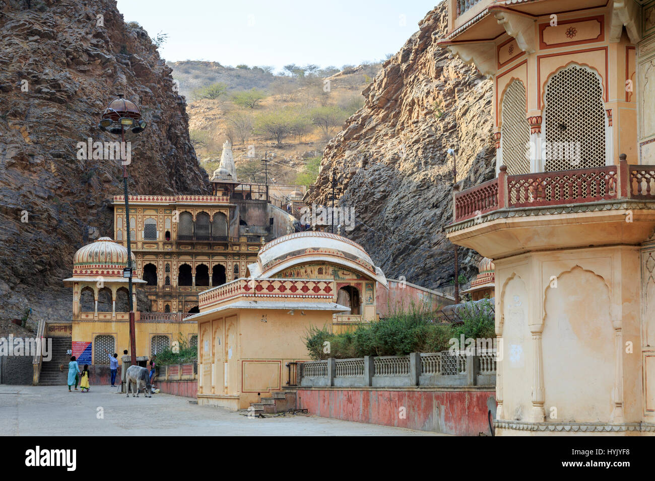 Galta (Galta Ji) Affen Tempelanlage, Bei Jaipur, Rajasthan, Indien ...