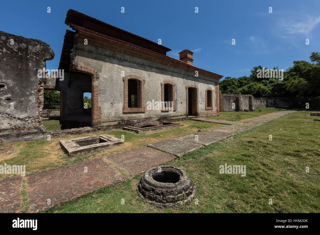 Ruinen des Nigua Sugar Mill oder Ingenio Boca de Nigua, gebaut in den ...