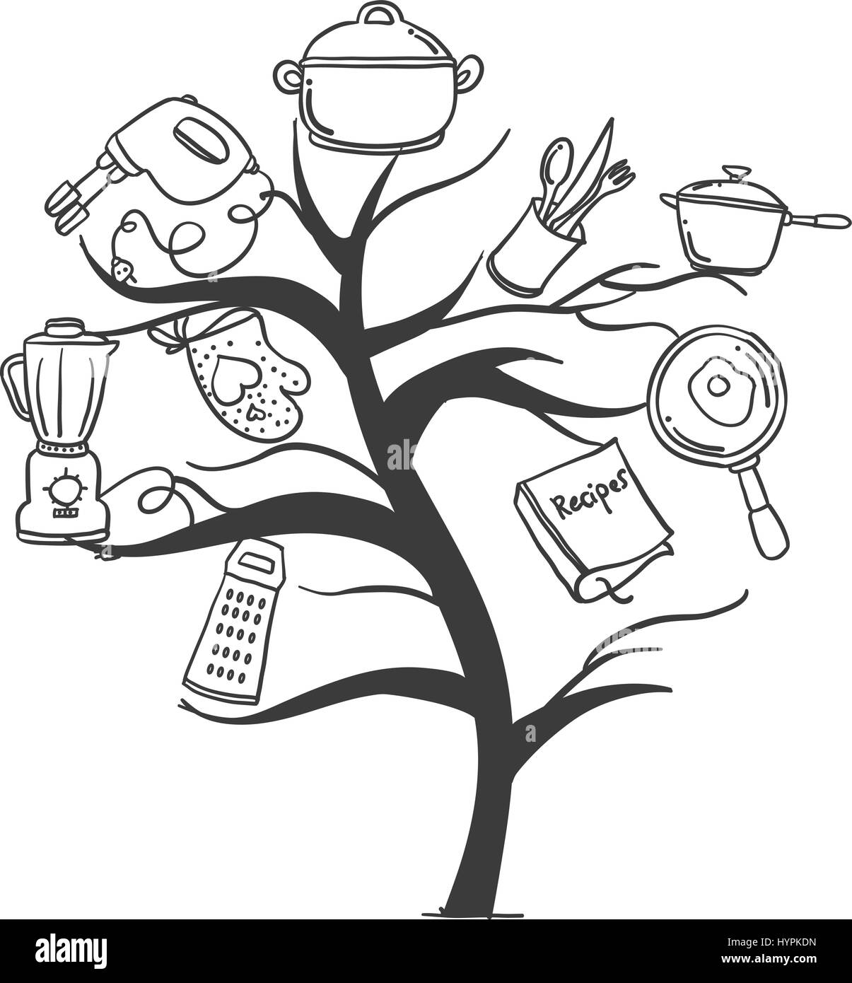 Knife kitchen cook element draw -Fotos und -Bildmaterial in hoher ...