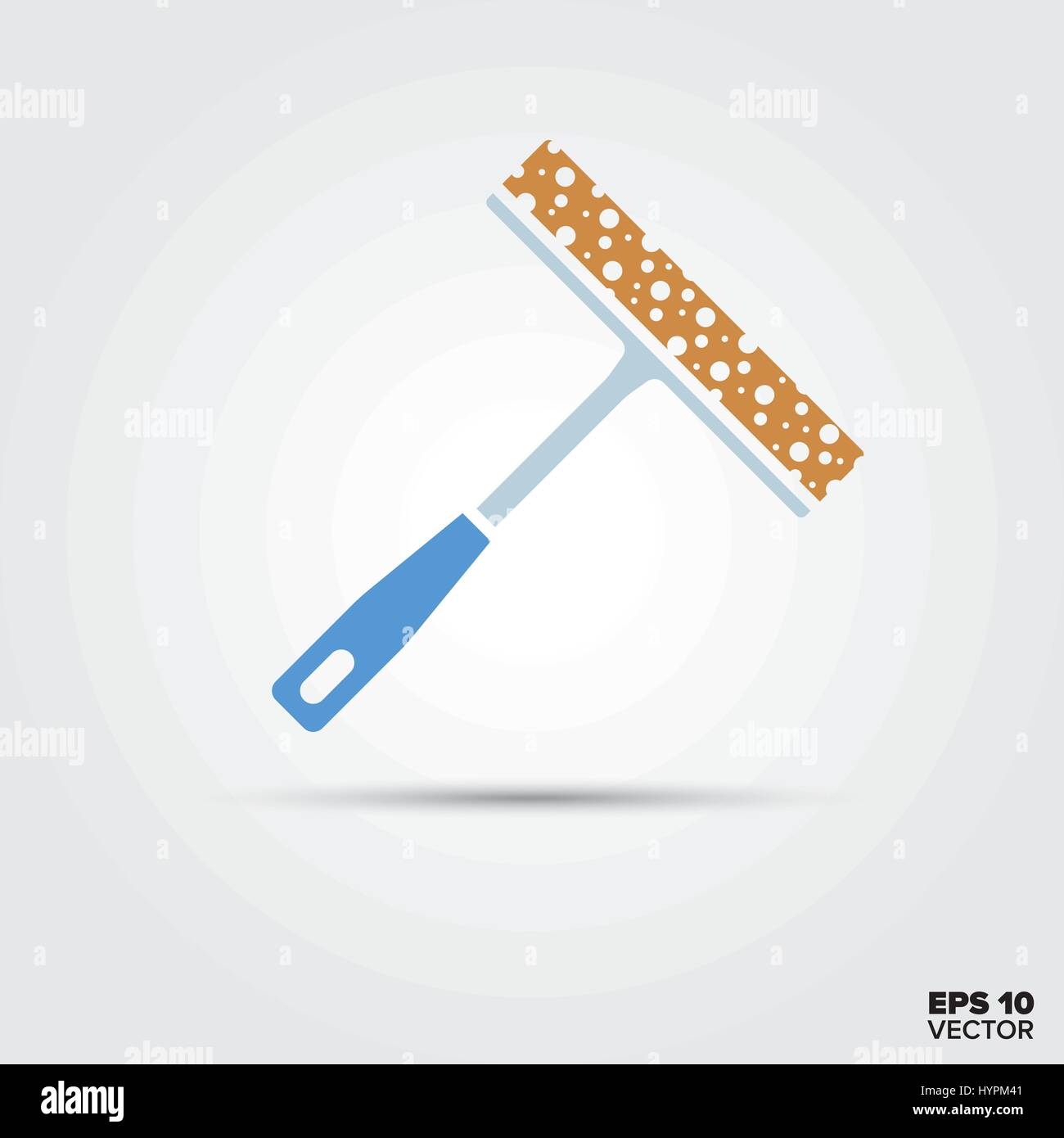 Rakel Fenster Scheibe Vektor icon Stock-Vektorgrafik - Alamy