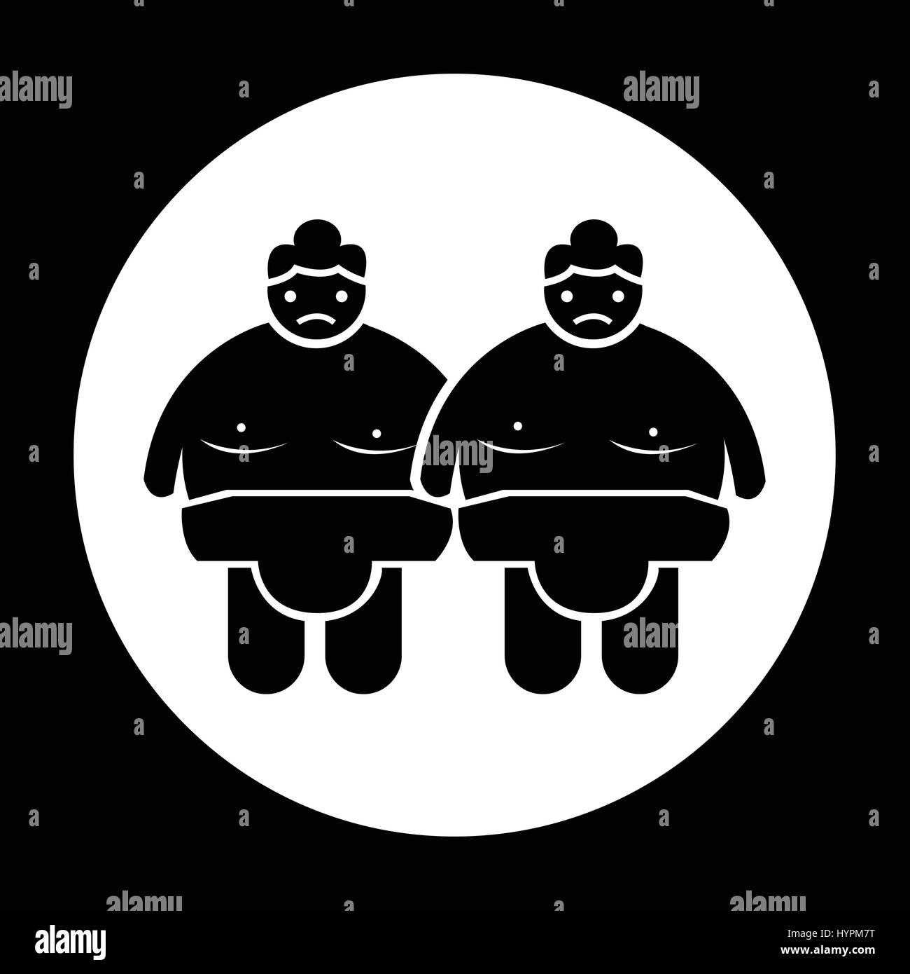 Sumo wrestling pictogram Stock-Vektorgrafiken kaufen - Alamy