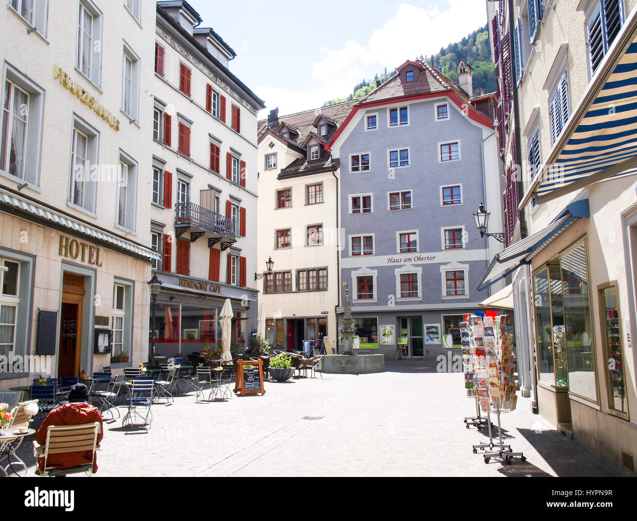 Chur, Schweiz - 27. April 2016: Innenstadt gilt als die älteste ...