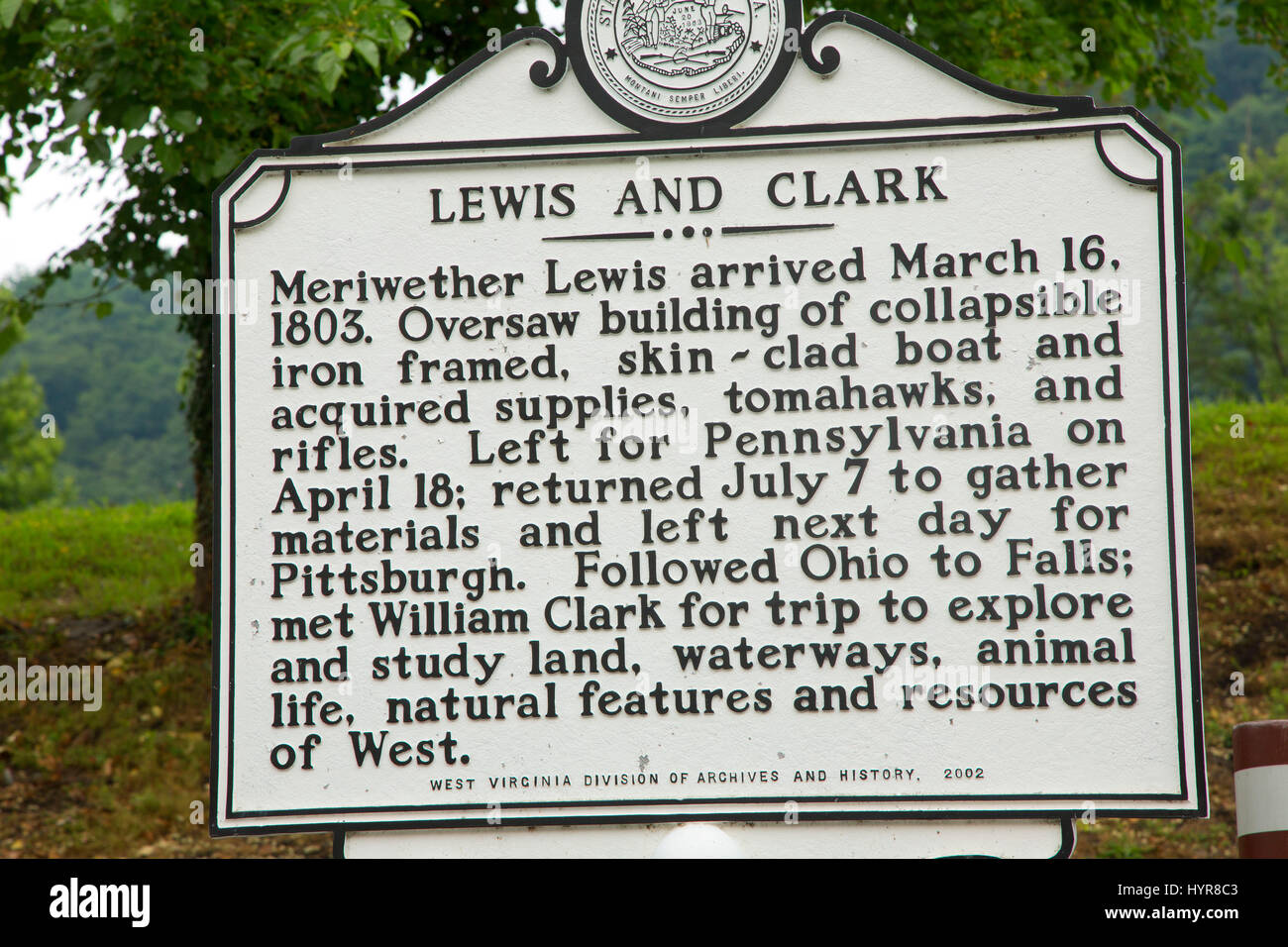 Lewis und Clark Historic unterzeichnen, Harpers Ferry National ...