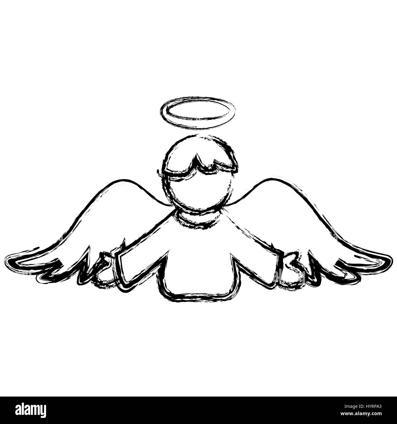 Spirituelle Engel Symbol Vektor Illustration Grafik-design ...