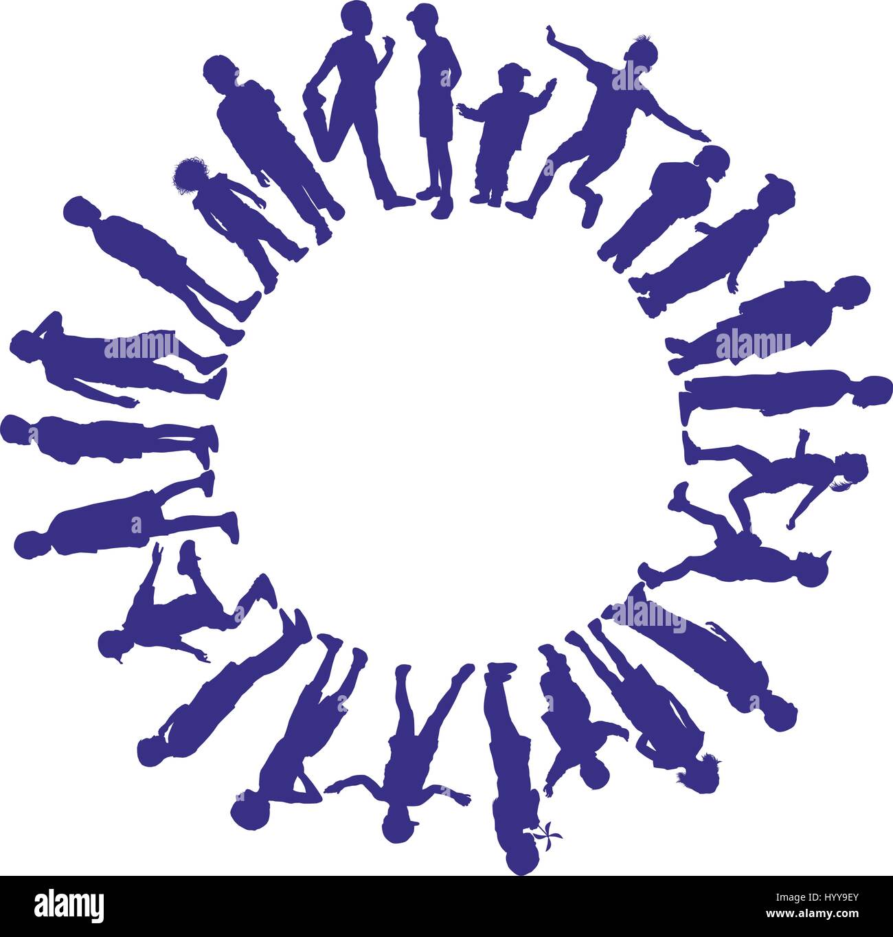 Kreis menschen Stock-Vektorgrafiken kaufen - Alamy