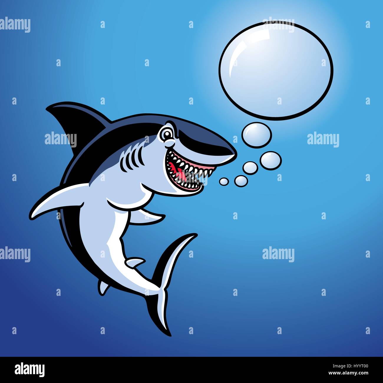 Shark jaws illustration Stock-Vektorgrafiken kaufen - Alamy