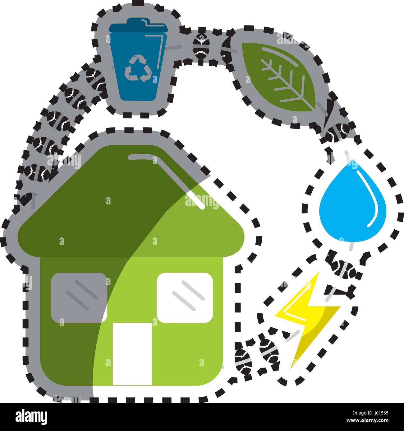 Energy Conservation Sticker Stockfotos und -bilder Kaufen - Alamy