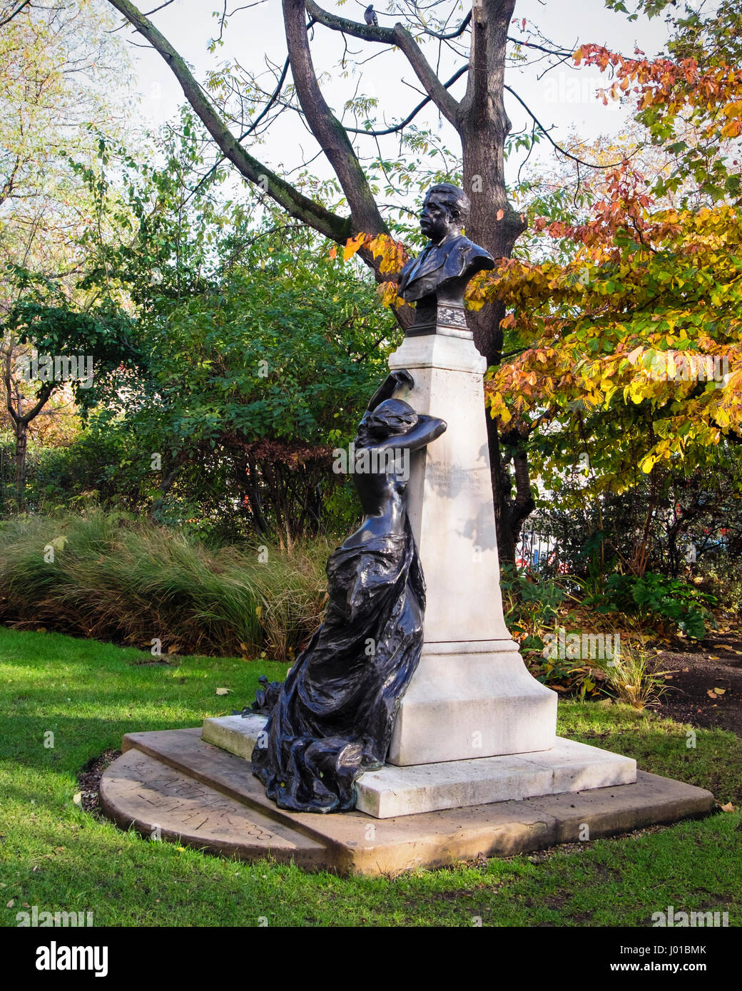 London, Victoria Embankment Gardens. Sir Aurthur Sullivan 1842-1900 ...