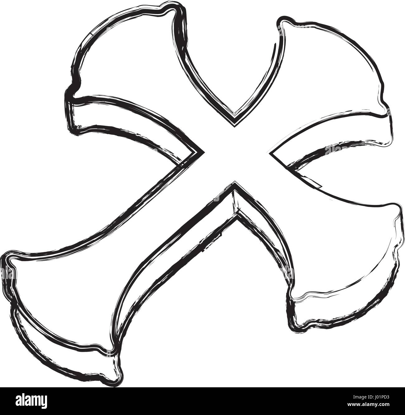 Das Christentum cross Symbol Symbol Vektor Illustration Grafik-design ...