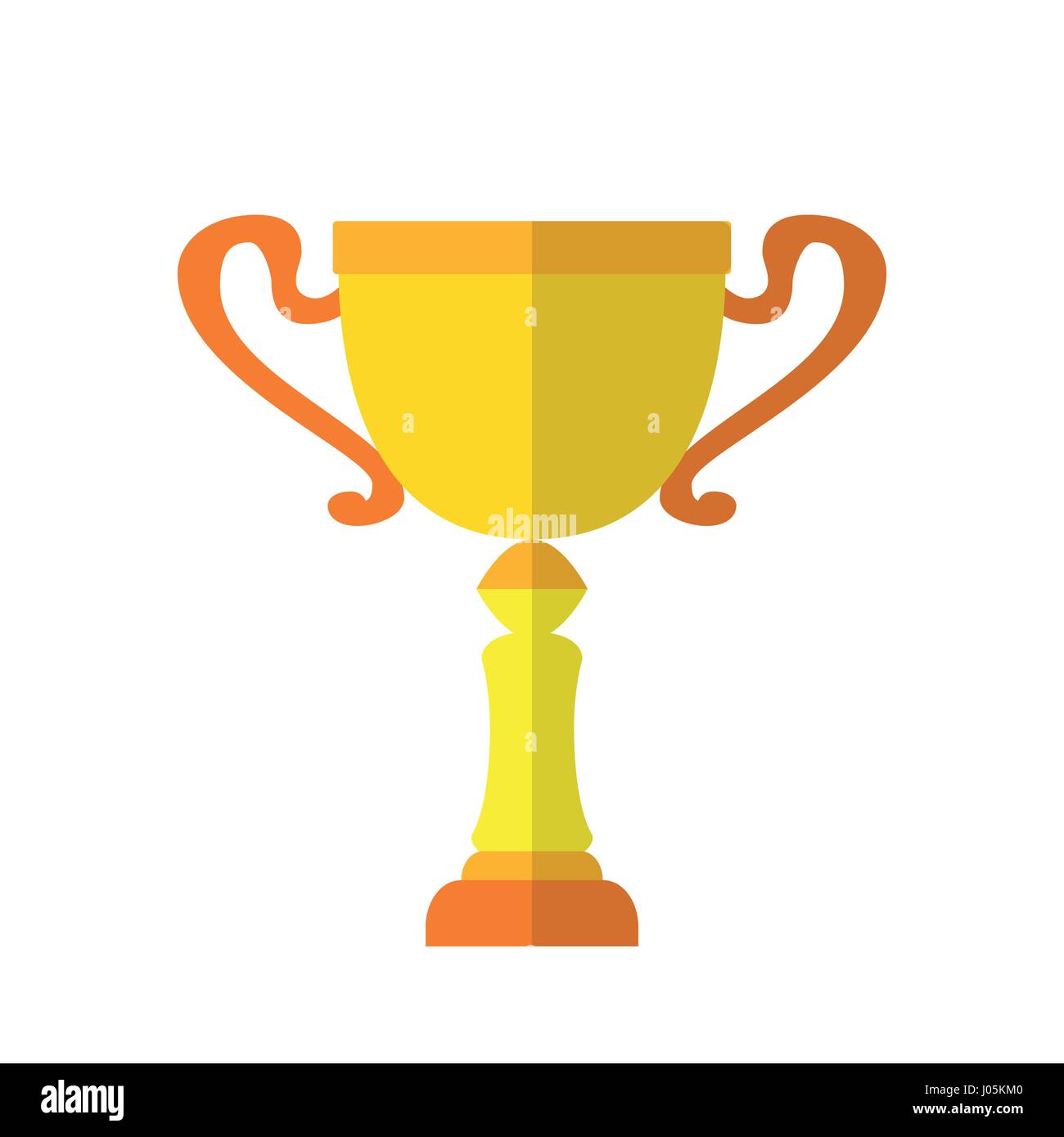 Cool Vektor flache Goldschale Award Designikone. Gewinner-Preis Becher ...