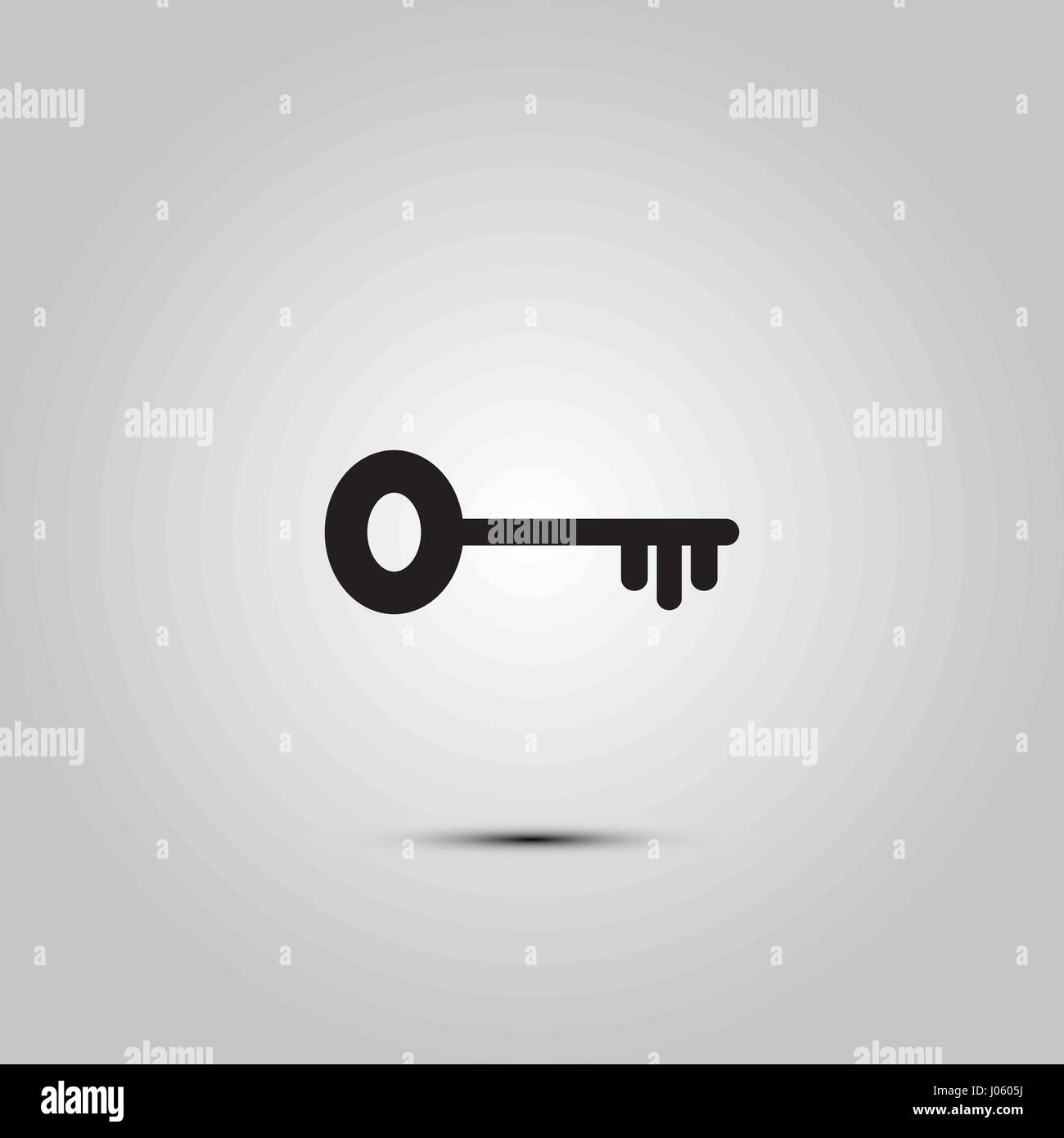 Symbol-Taste Symbol Vektor, Vektor-Illustration. Flache Design-Stil ...