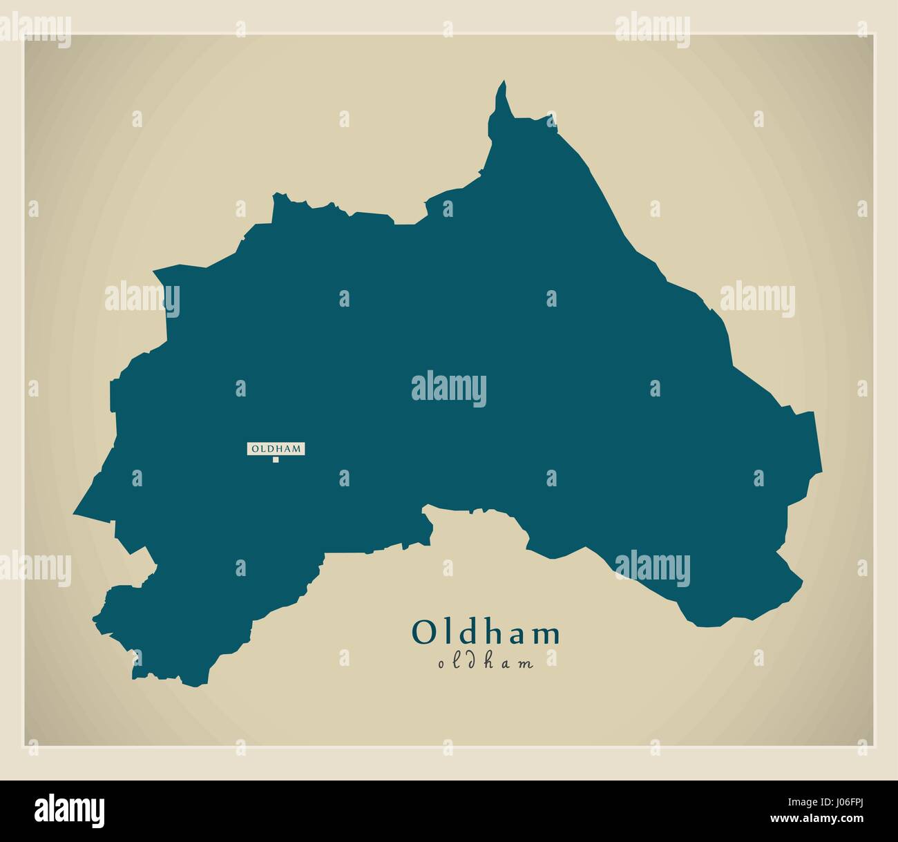 Oldham karte Stock-Vektorgrafiken kaufen - Alamy