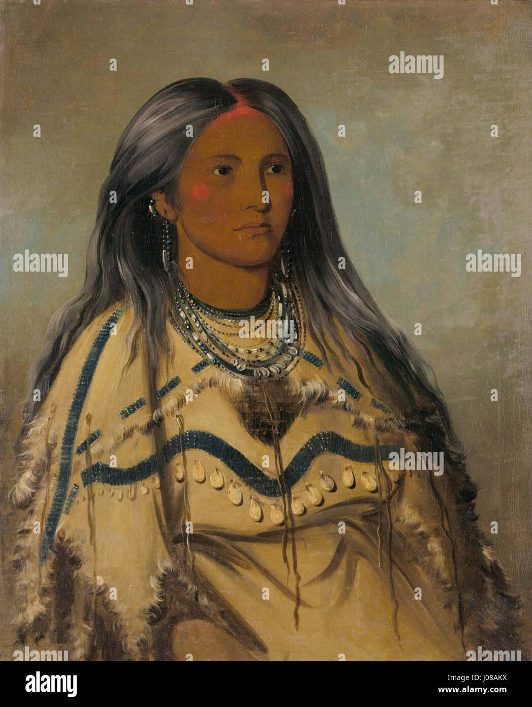 SHA-kó-ka, Mint, a Pretty Girl ist ein Kunstwerk, das eine indianische ...