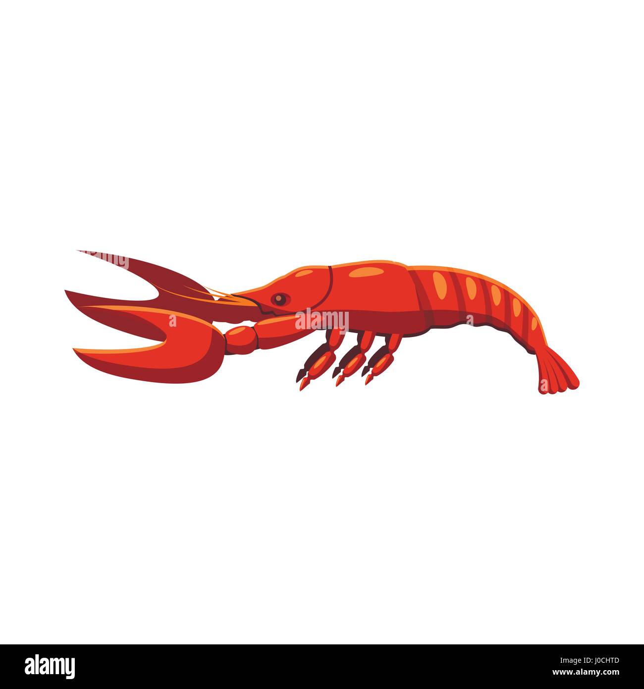 Gekochter Hummer Symbol, Cartoon-Stil Stock-Vektorgrafik - Alamy