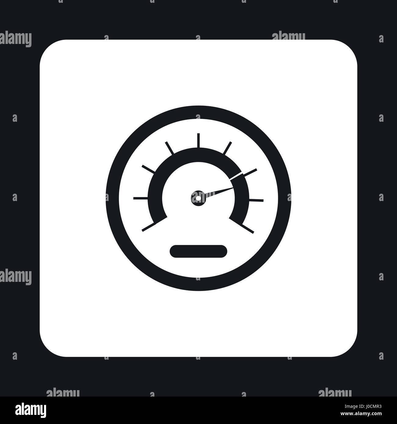 Tacho-Symbol im einfachen Stil Stock-Vektorgrafik - Alamy