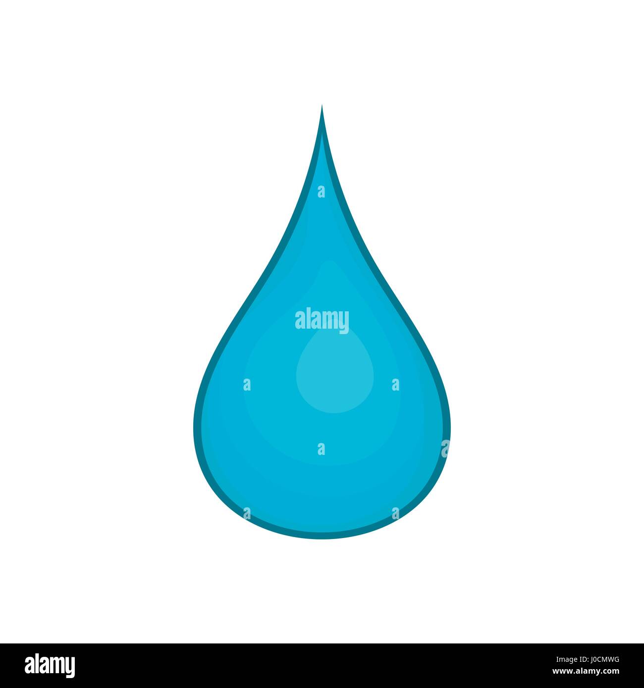 Wasser Tropfen-Symbol, Cartoon-Stil Stock-Vektorgrafik - Alamy