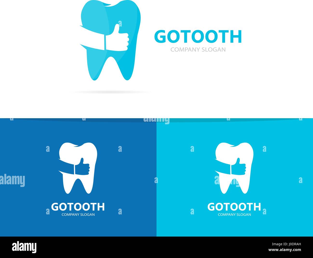 Vektor der Zahn und wie Logo-Kombination. Zahn- und beste Symbol oder ...