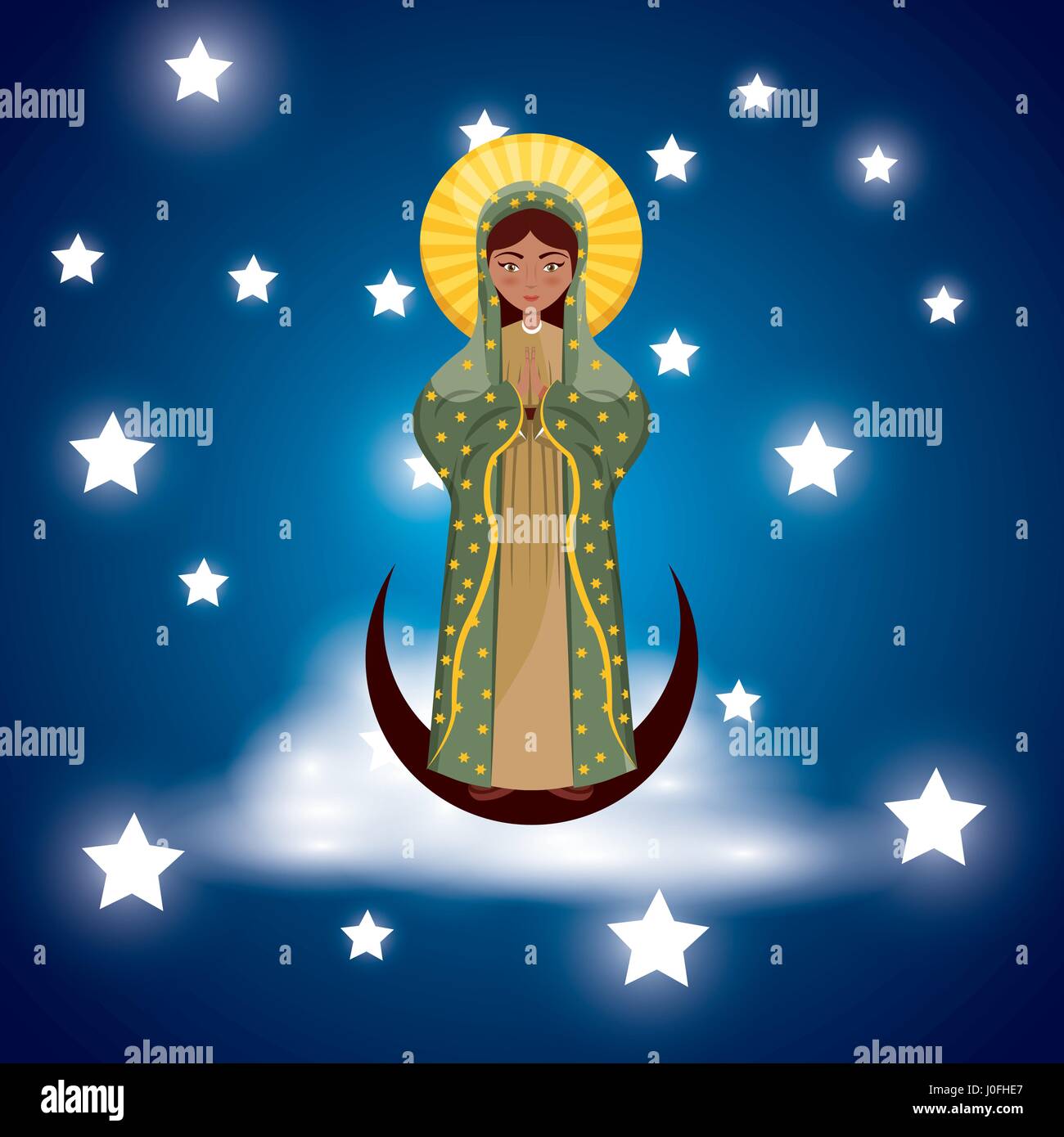 Jungfrau maria symbol Stock-Vektorgrafiken kaufen - Alamy