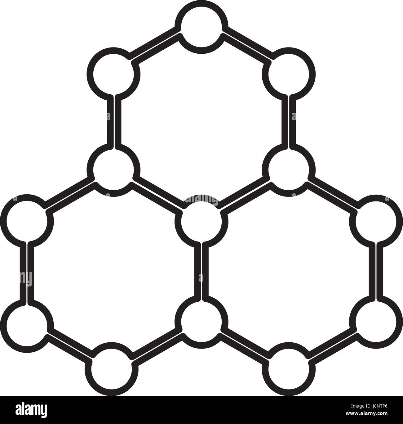 molekulare Struktur isoliert Symbol Stock-Vektorgrafik - Alamy
