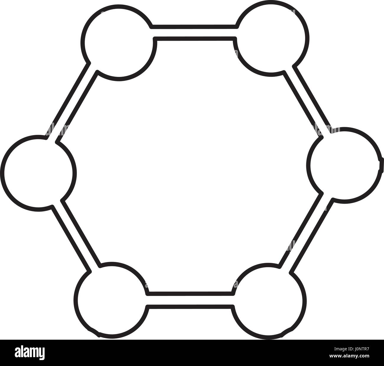molekulare Struktur isoliert Symbol Stock-Vektorgrafik - Alamy