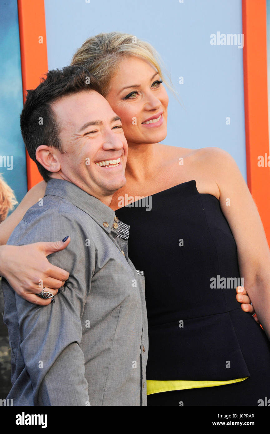 Schauspieler David Faustino Und Christina Applegate Besuchen Sie Die