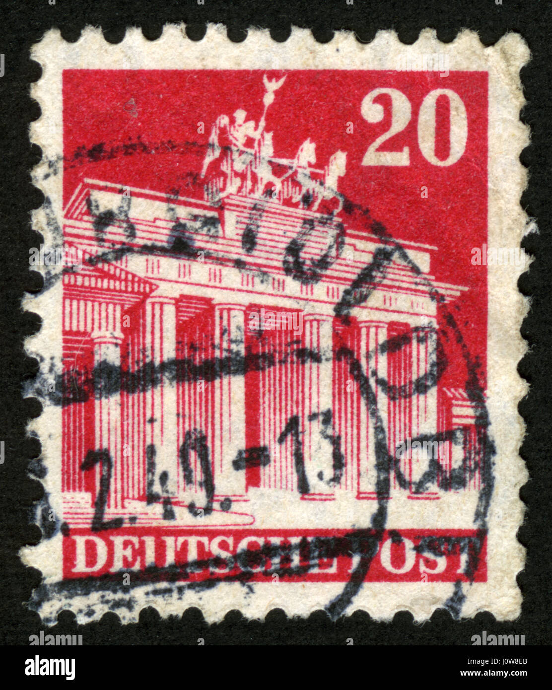 Germany post mark stamp postage stamp -Fotos und -Bildmaterial in hoher ...