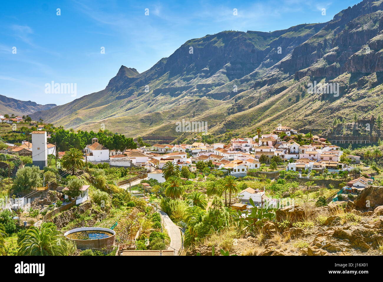 Fataga, Gran Canaria, Spanien Stockfotografie - Alamy