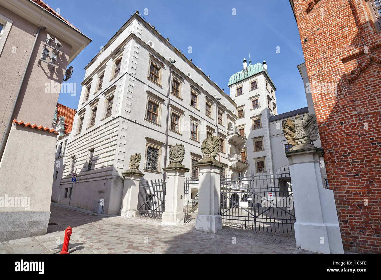 Weitwinkel-Bild von der Altstadt und der Pommerschen Herzöge Castle in ...