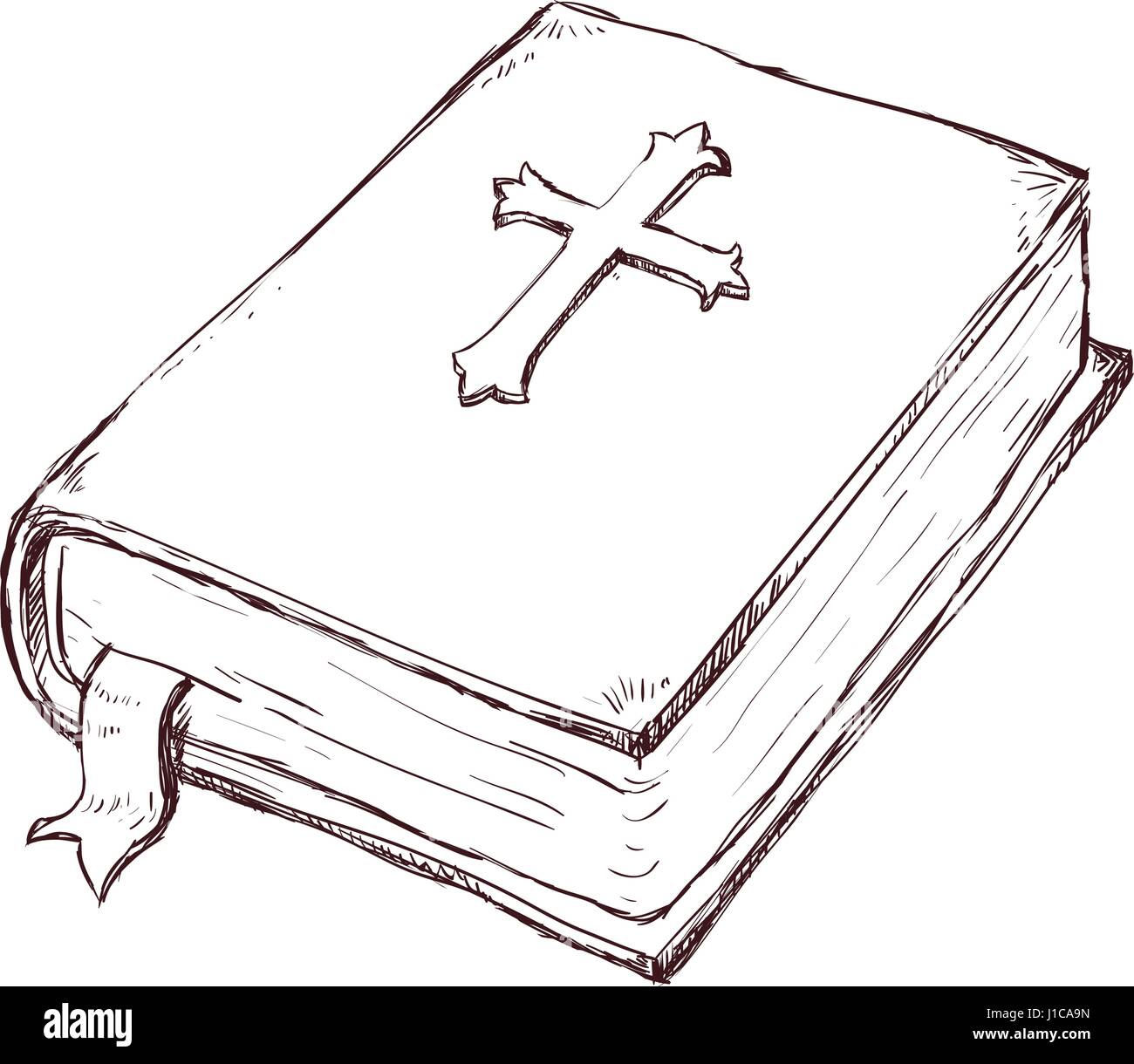 Heilige Bibel Christentum symbol Stock-Vektorgrafik - Alamy