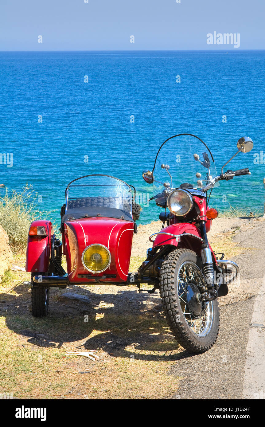 Sidecar antique motorcycle with sidecar -Fotos und -Bildmaterial in ...