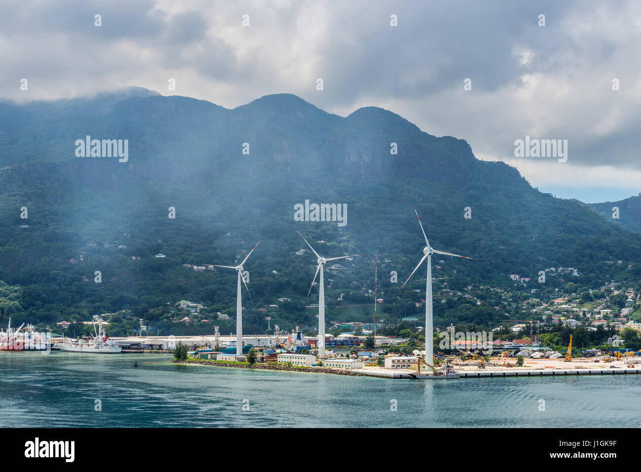 Victoria, Mahe, Insel, Seychellen - 17. Dezember 2015: Ansicht des ...