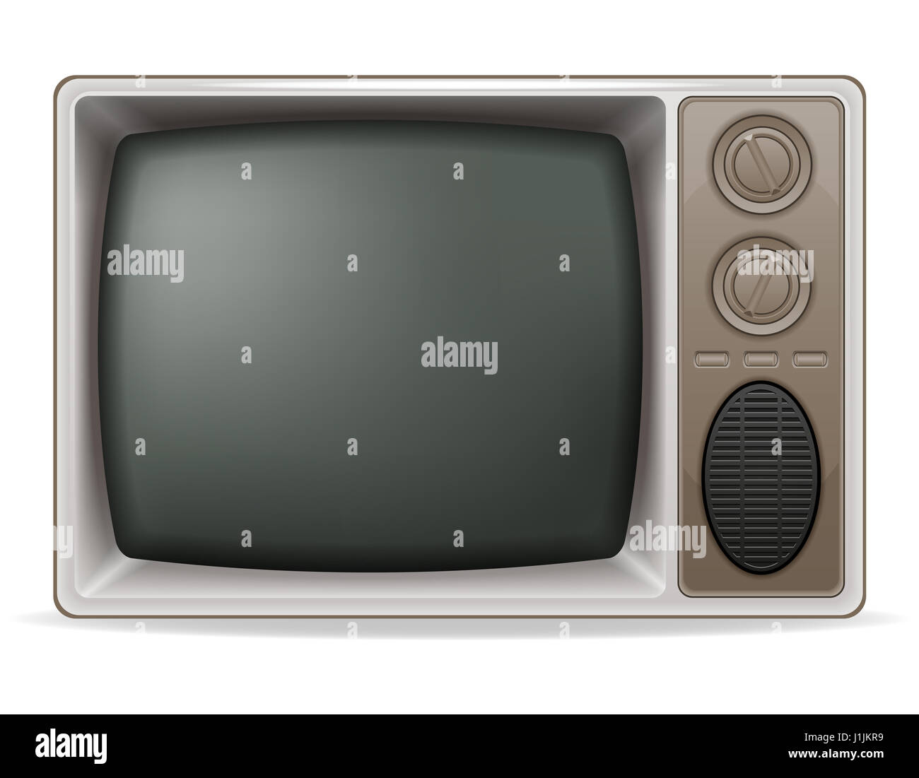 TV alte retro Vintage Icon-Vorrat Vektor-Illustration isoliert auf ...