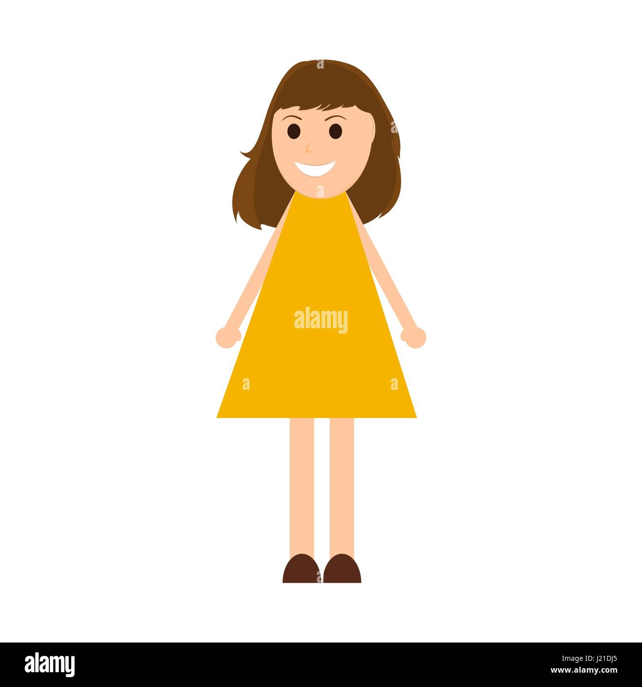 Cartoon frau mit lockigem haar Ausgeschnittene Stockfotos und -bilder ...