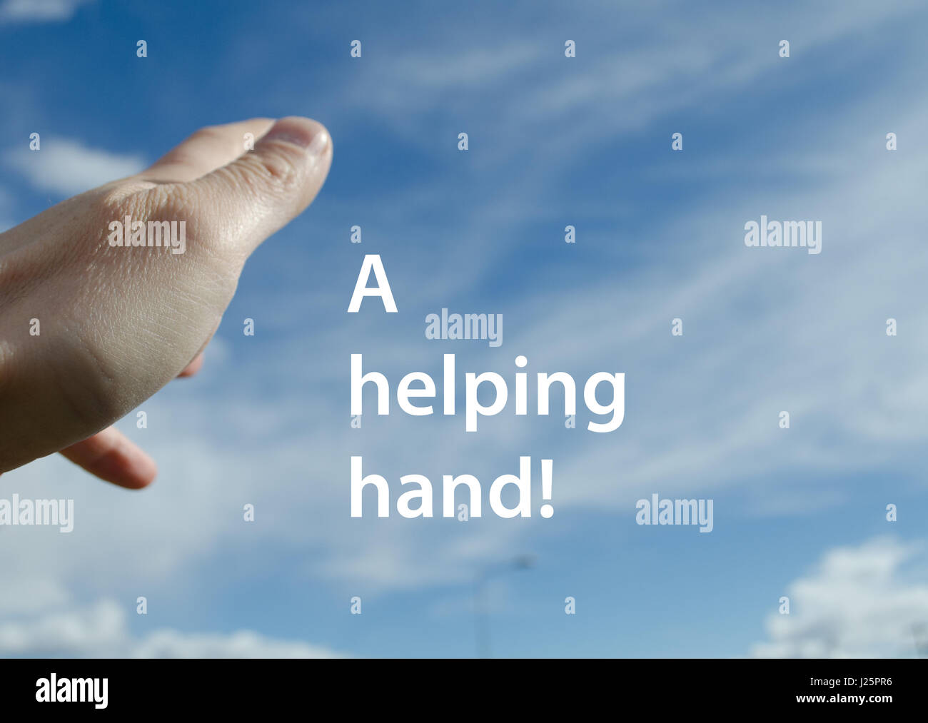 A helping hand -Fotos und -Bildmaterial in hoher Auflösung – Alamy
