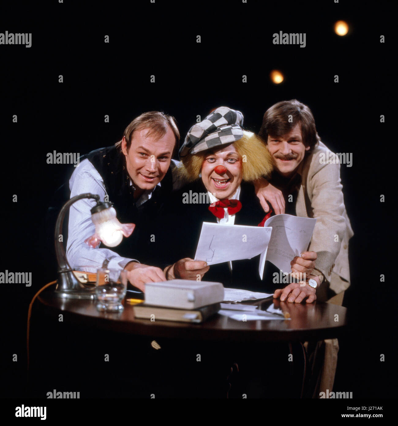Russischer Clown und Pantomime Oleg Popov und Klaus Maria Brandauer ...